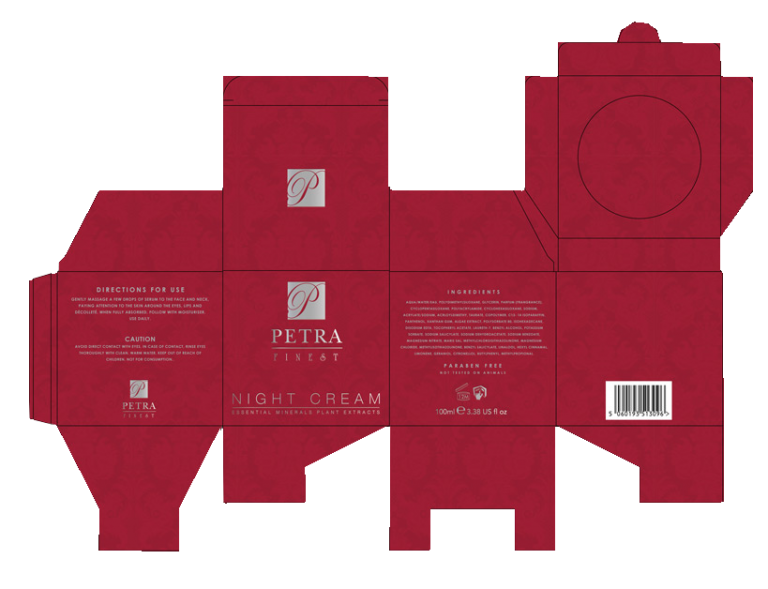 Petra Skin Care - Freelance Graphic Designer London